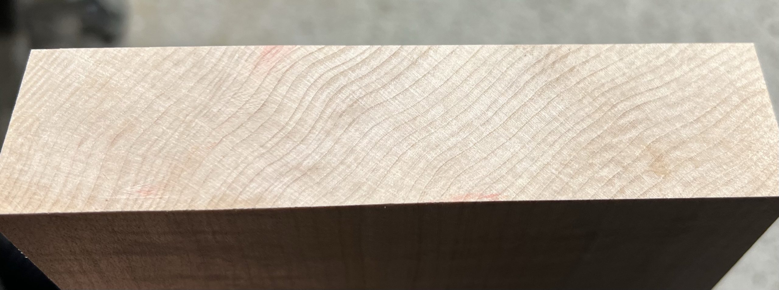 Neck Blank-#13223–3A Hard Flame Maple Rift Sawn 29”x6”x1.46” | Kimball ...