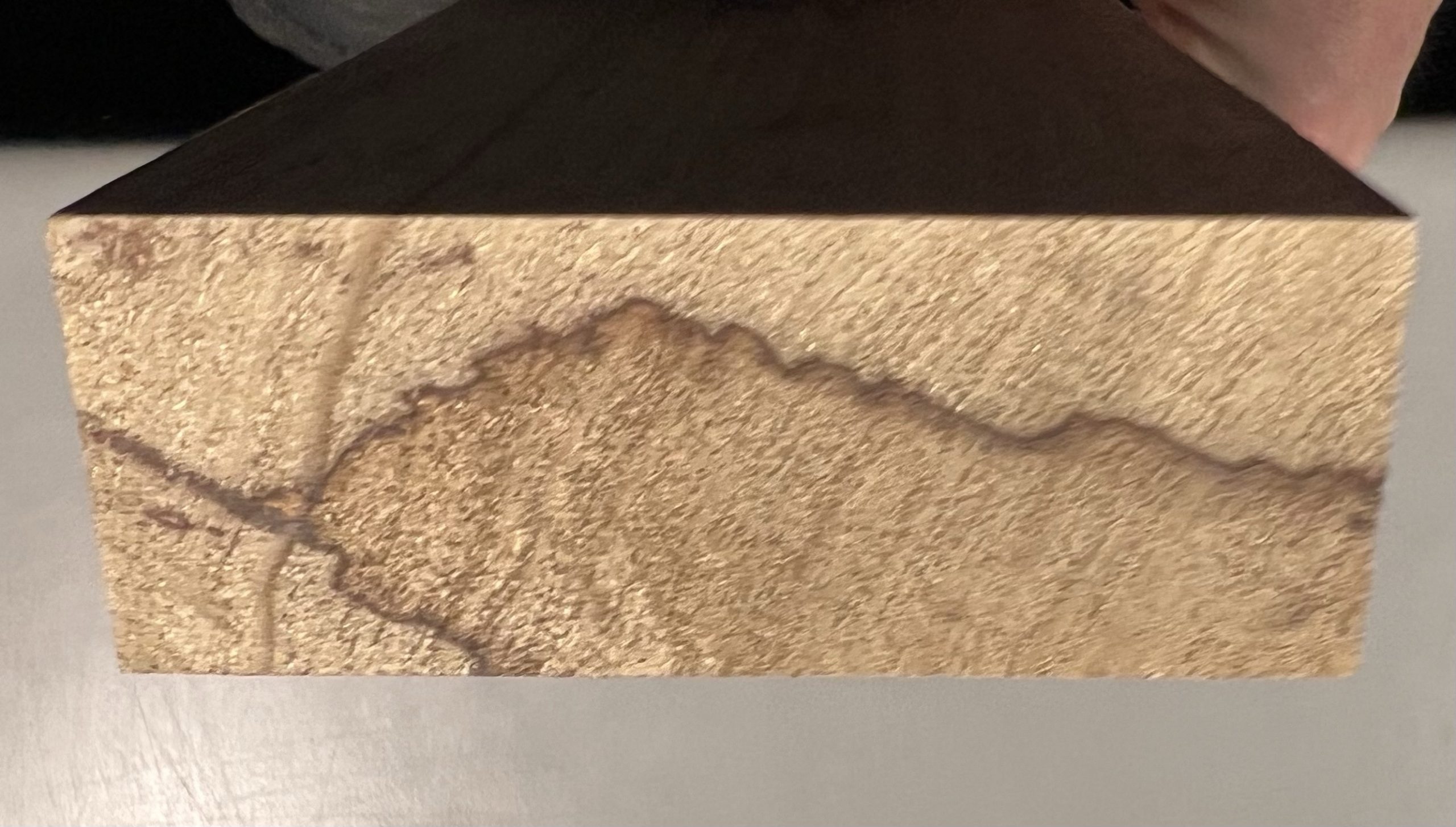 Neck Blank-#13418-Black Limba-Rift Sawn-30″x4.75″x1.74″ – Kimball Hardwoods