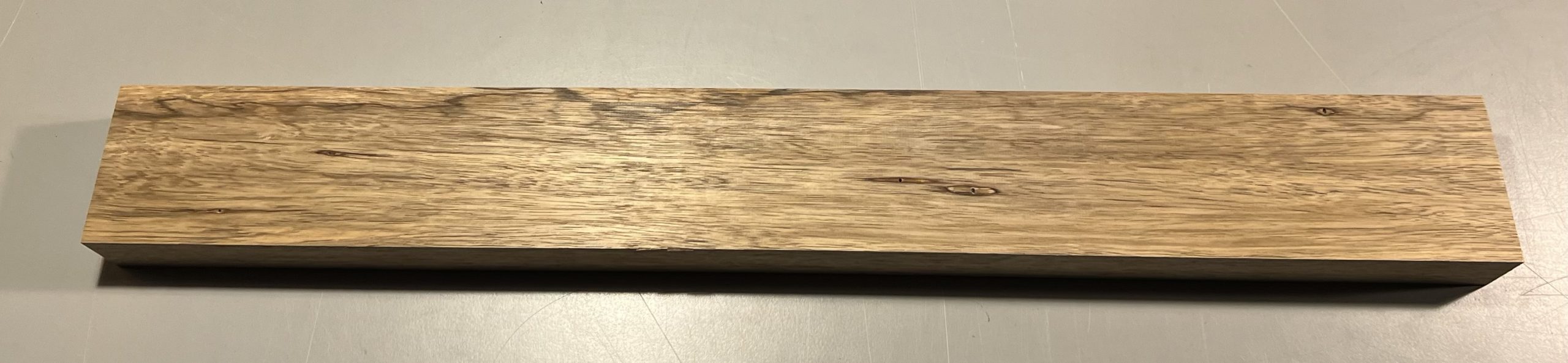 Neck Blank-#13430-Black Limba-Rift Sawn-30″x3.75″x1.74″ – Kimball Hardwoods