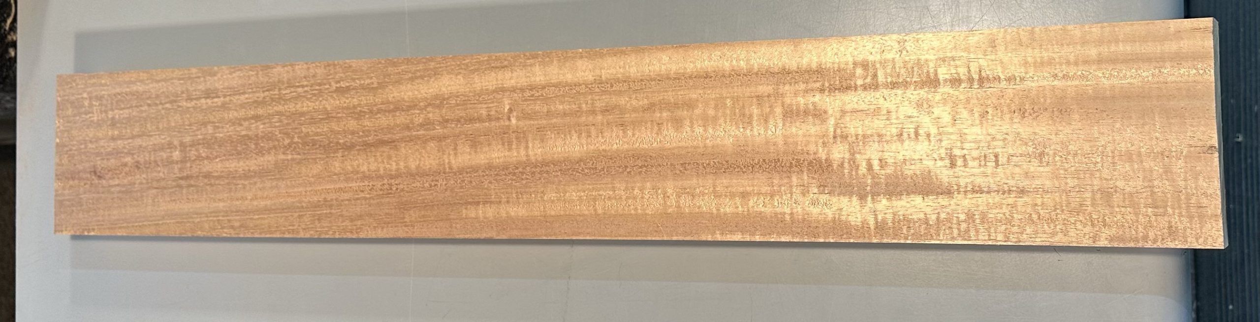 Neck Blank-#13729-Figured African Mohogany-Rift Sawn-33.50″x4.75″x1.25 ...