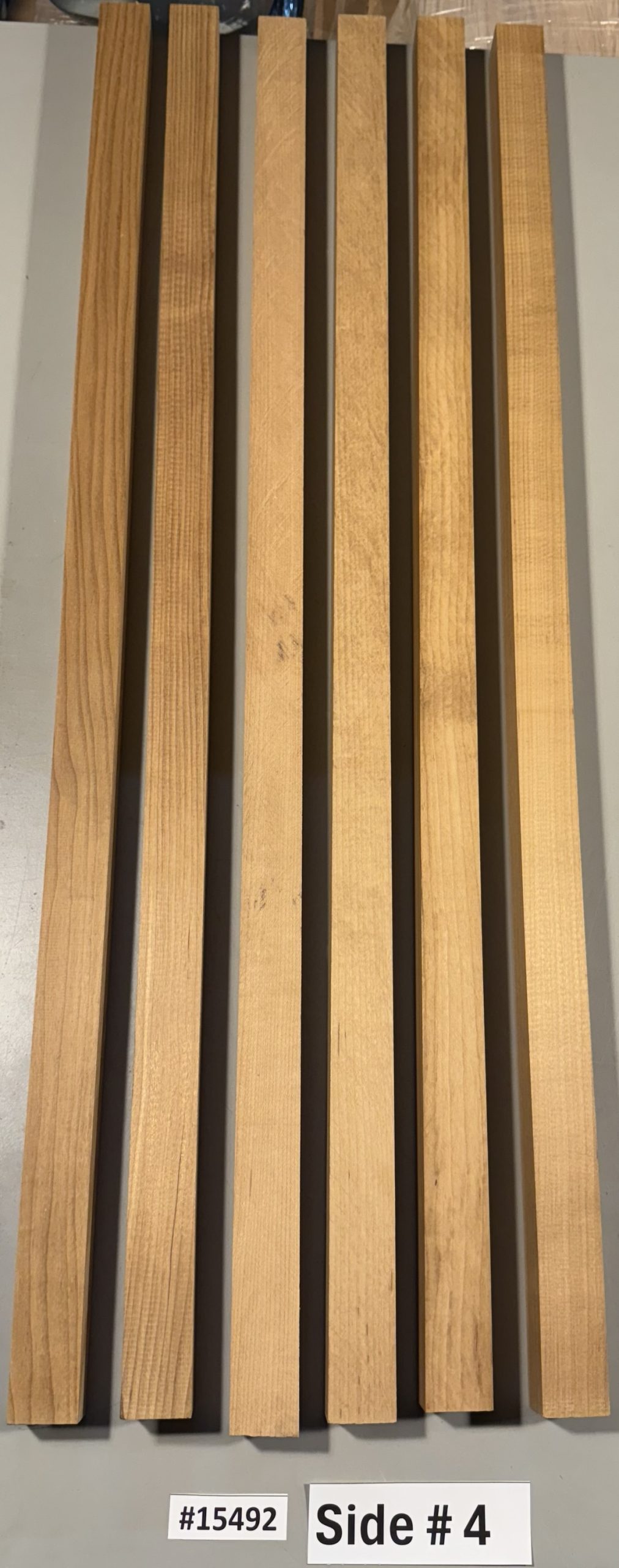 Shaft Wood Blanks-#15492-Roasted Plain Hard Maple-6 Pack-32″x1.2″x1.2 ...