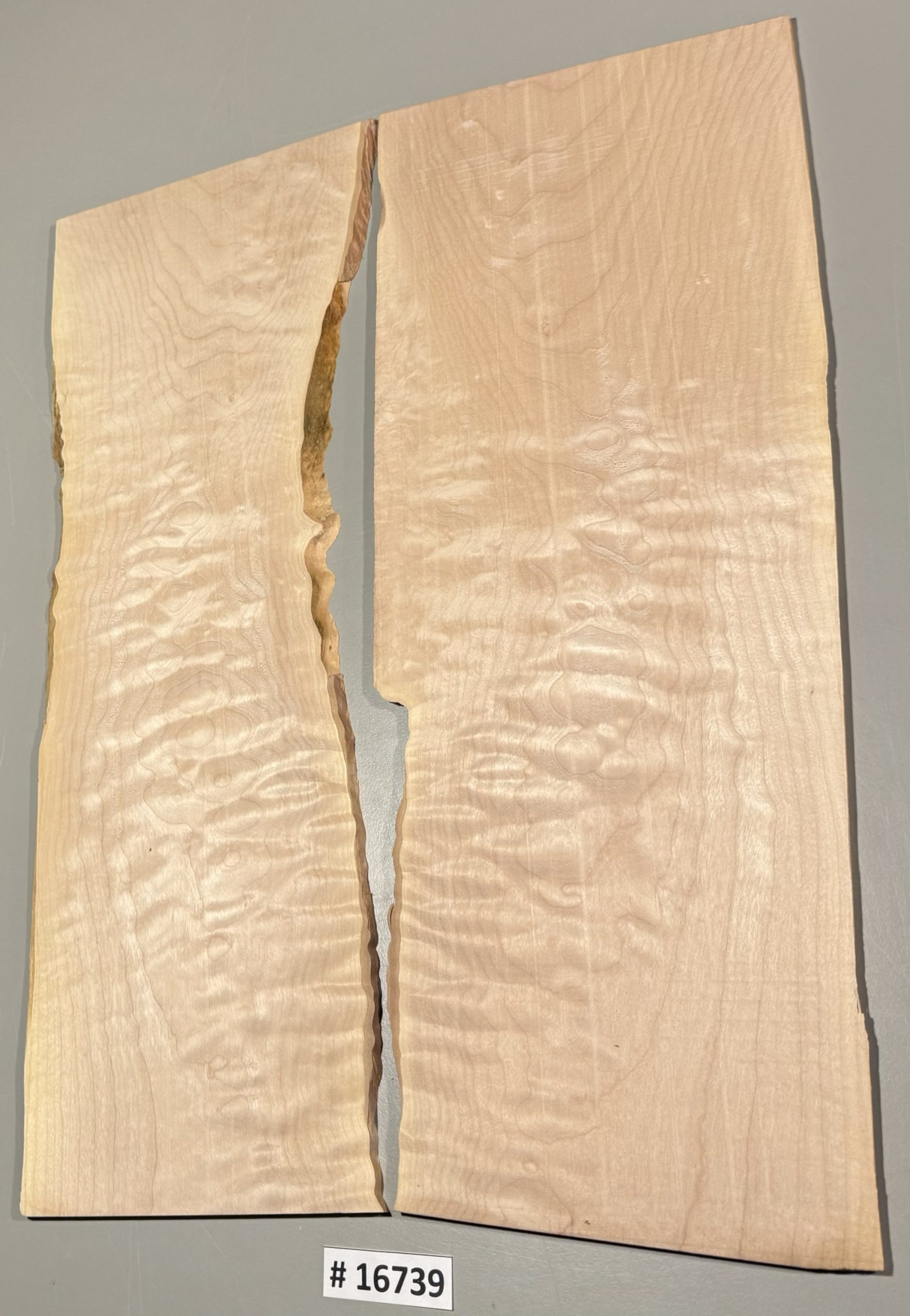Book Match Set-#16739-Quilted Maple-Unjointed-21″x15″-13″x.233 ...
